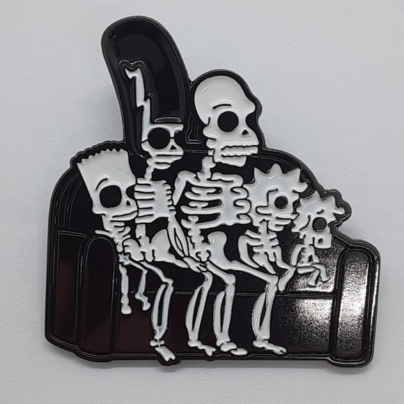 Accessories | The Simpsons Skeleton Halloween Enamel Pin | Poshmark